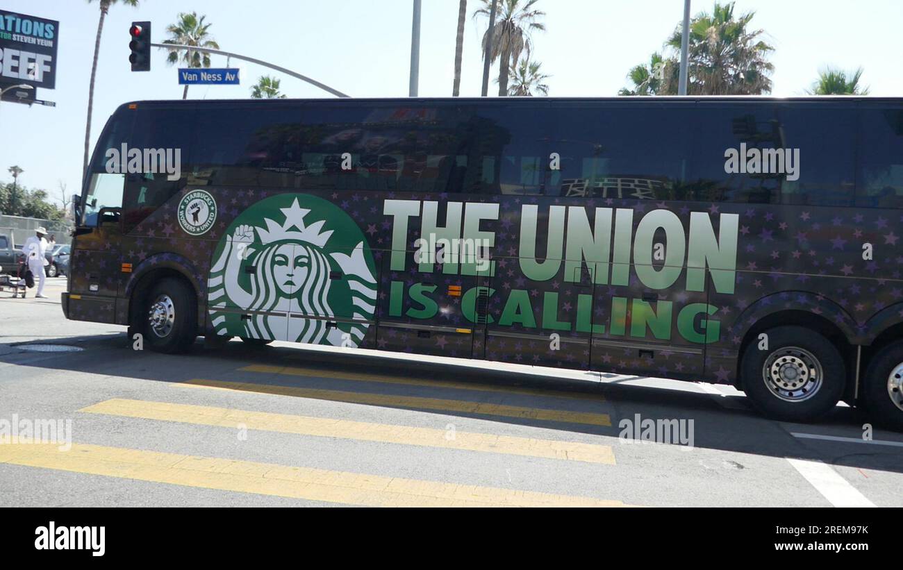Los Angeles, California, USA 28th July 2023 Starbucks the Union is ...