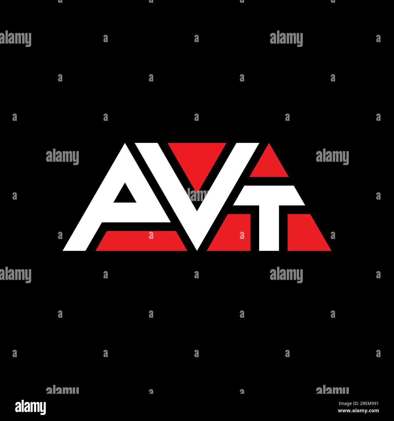 PVT triangle letter logo design with triangle shape. PVT triangle logo ...