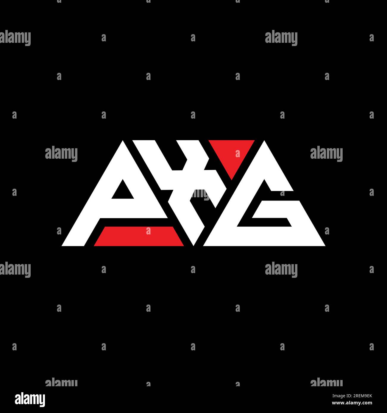 PXG triangle letter logo design with triangle shape. PXG triangle logo ...