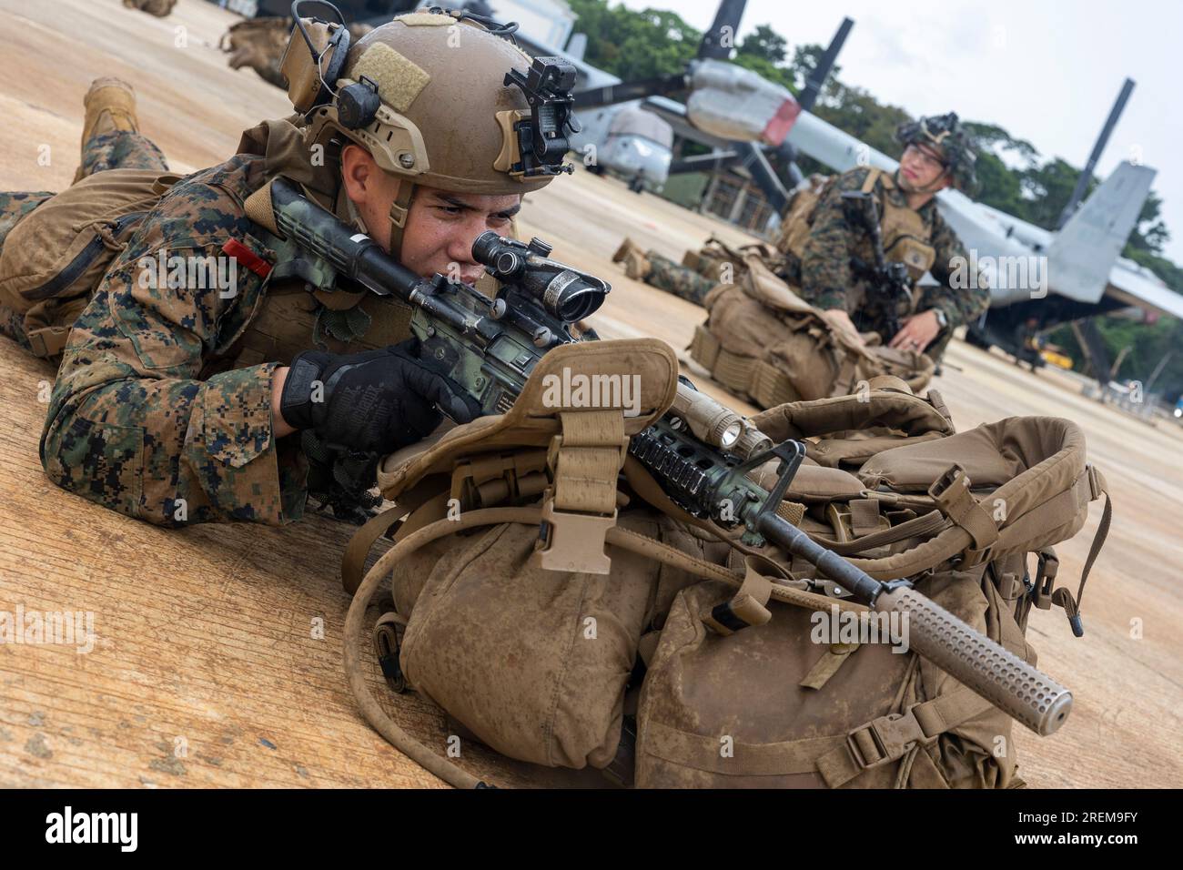 U.S. Marine Corps Lance Cpl. Michael Bell, an anti-tank missileman with ...