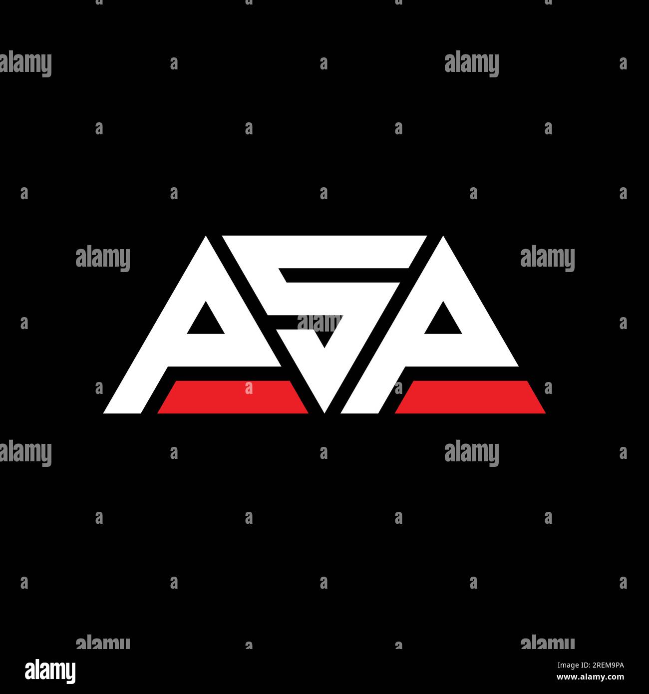 PSP triangle letter logo design with triangle shape. PSP triangle logo ...