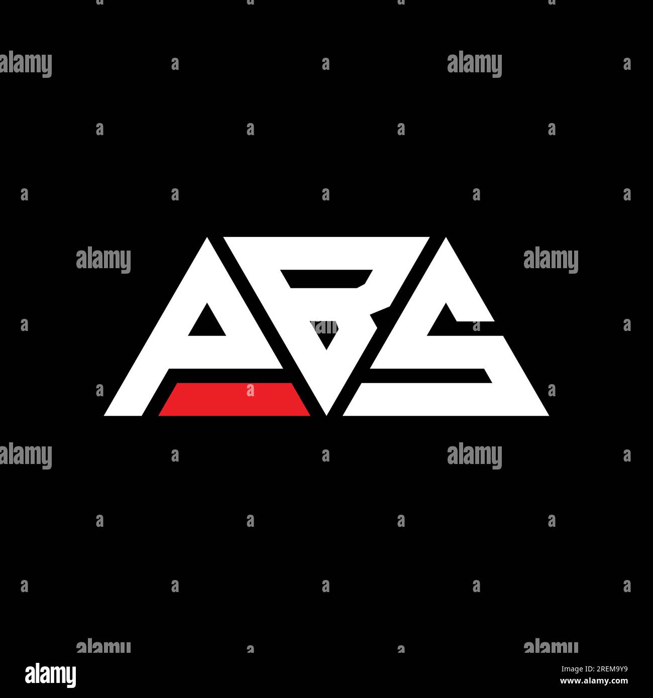 PBS triangle letter logo design with triangle shape. PBS triangle logo ...