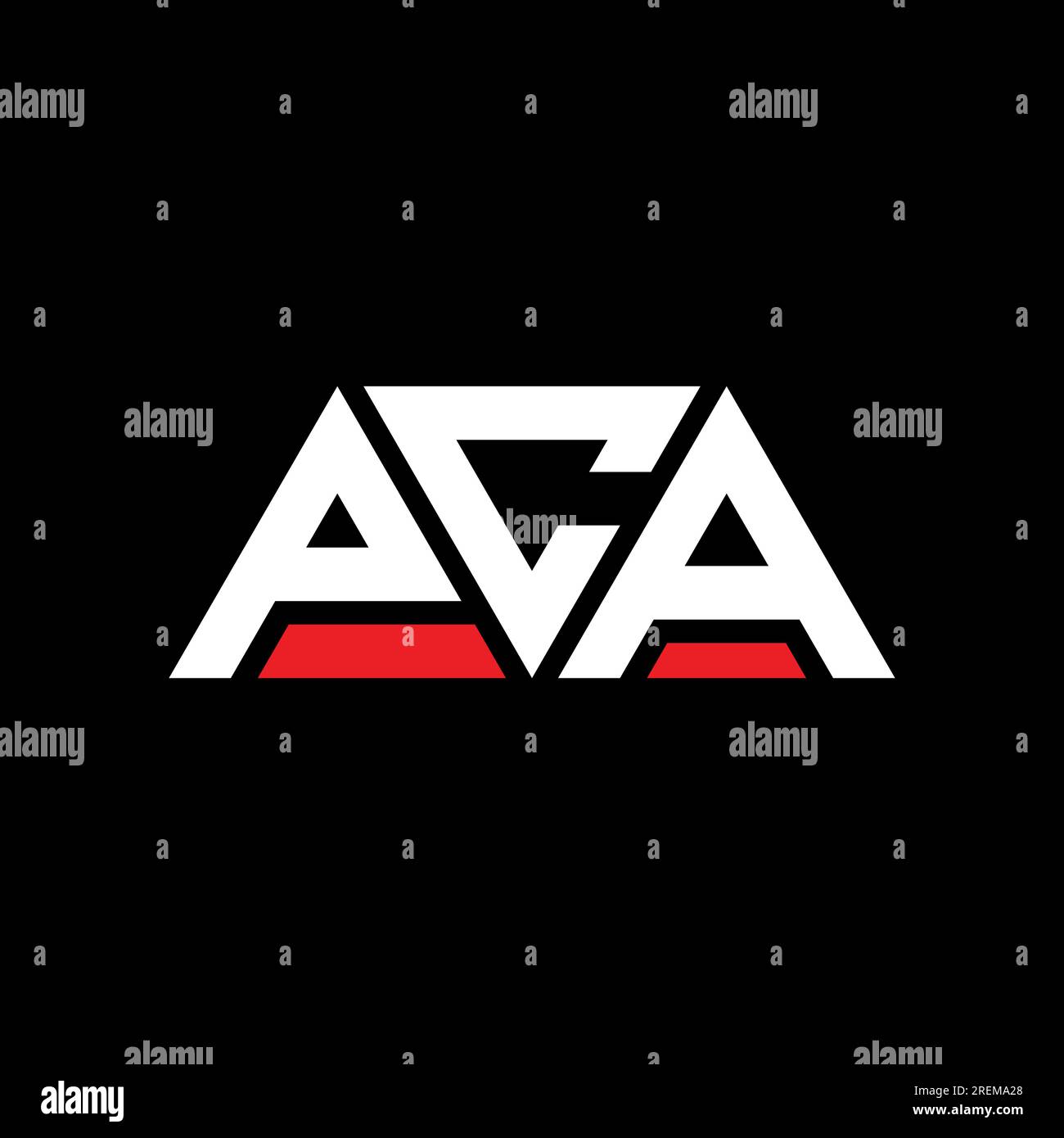 PCA triangle letter logo design with triangle shape. PCA triangle logo ...