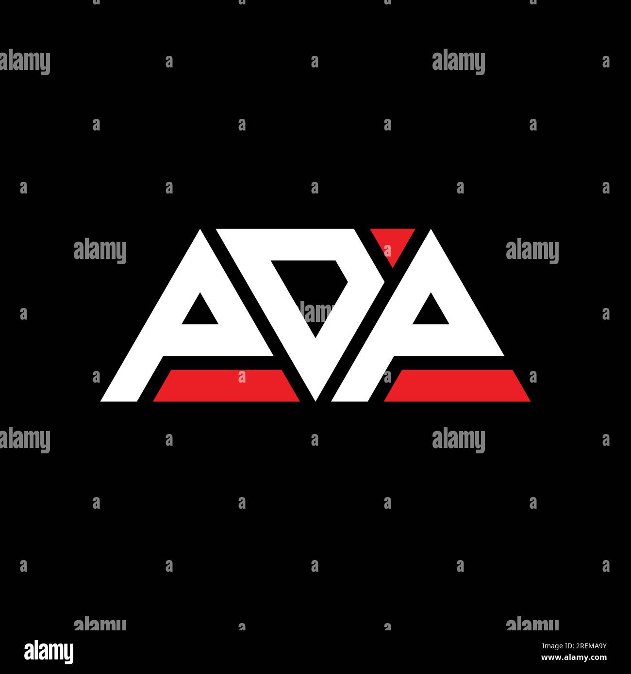 PDP triangle letter logo design with triangle shape. PDP triangle logo ...