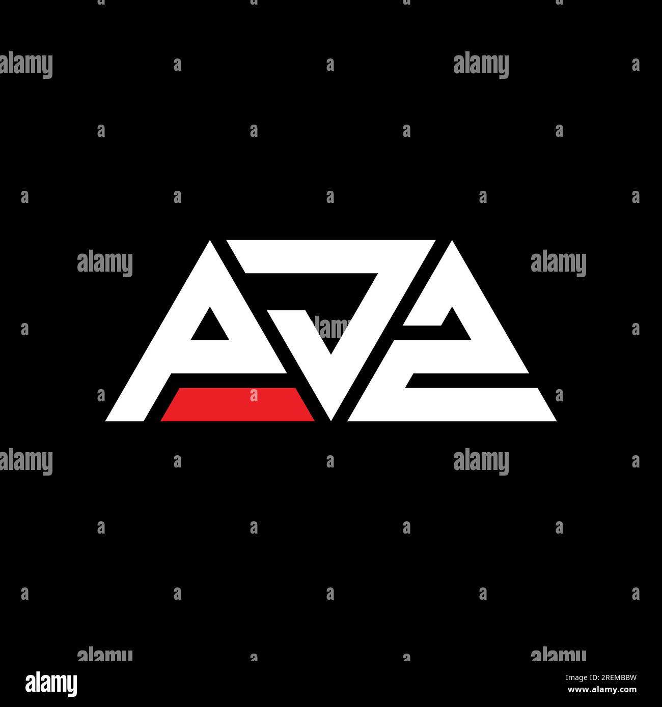 PJZ triangle letter logo design with triangle shape. PJZ triangle logo ...