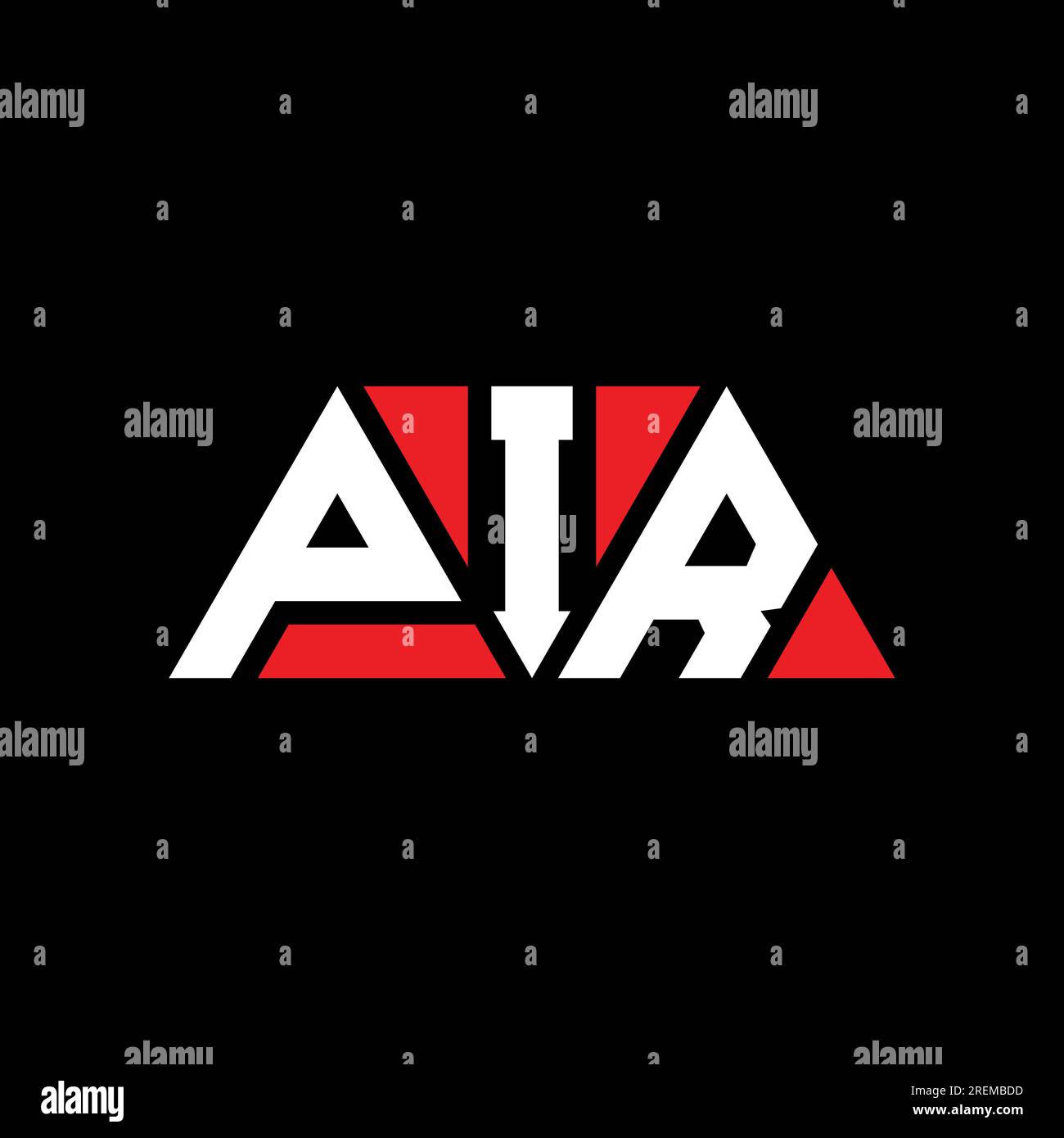 PIR triangle letter logo design with triangle shape. PIR triangle logo ...