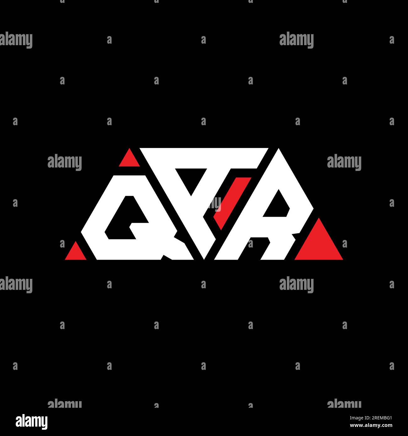 Qar Triangle Letter Logo Design With Triangle Shape Qar Triangle Logo Design Monogram Qar