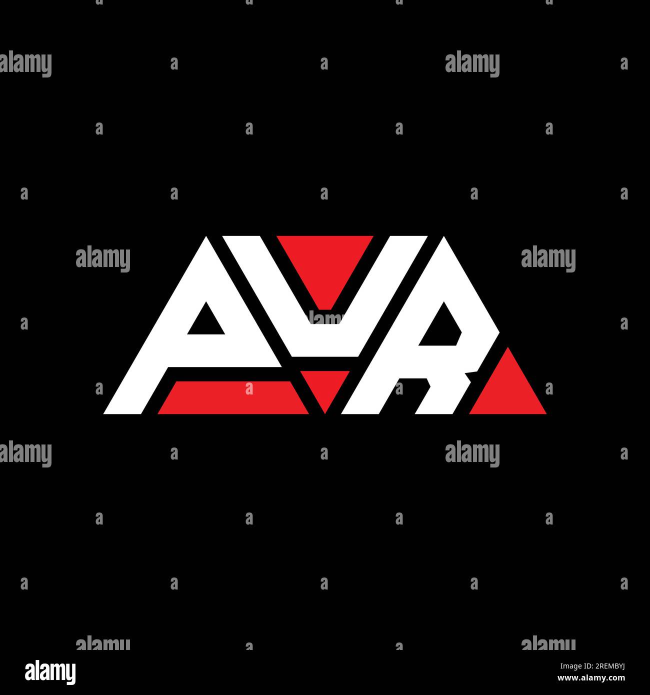 PUR triangle letter logo design with triangle shape. PUR triangle logo ...