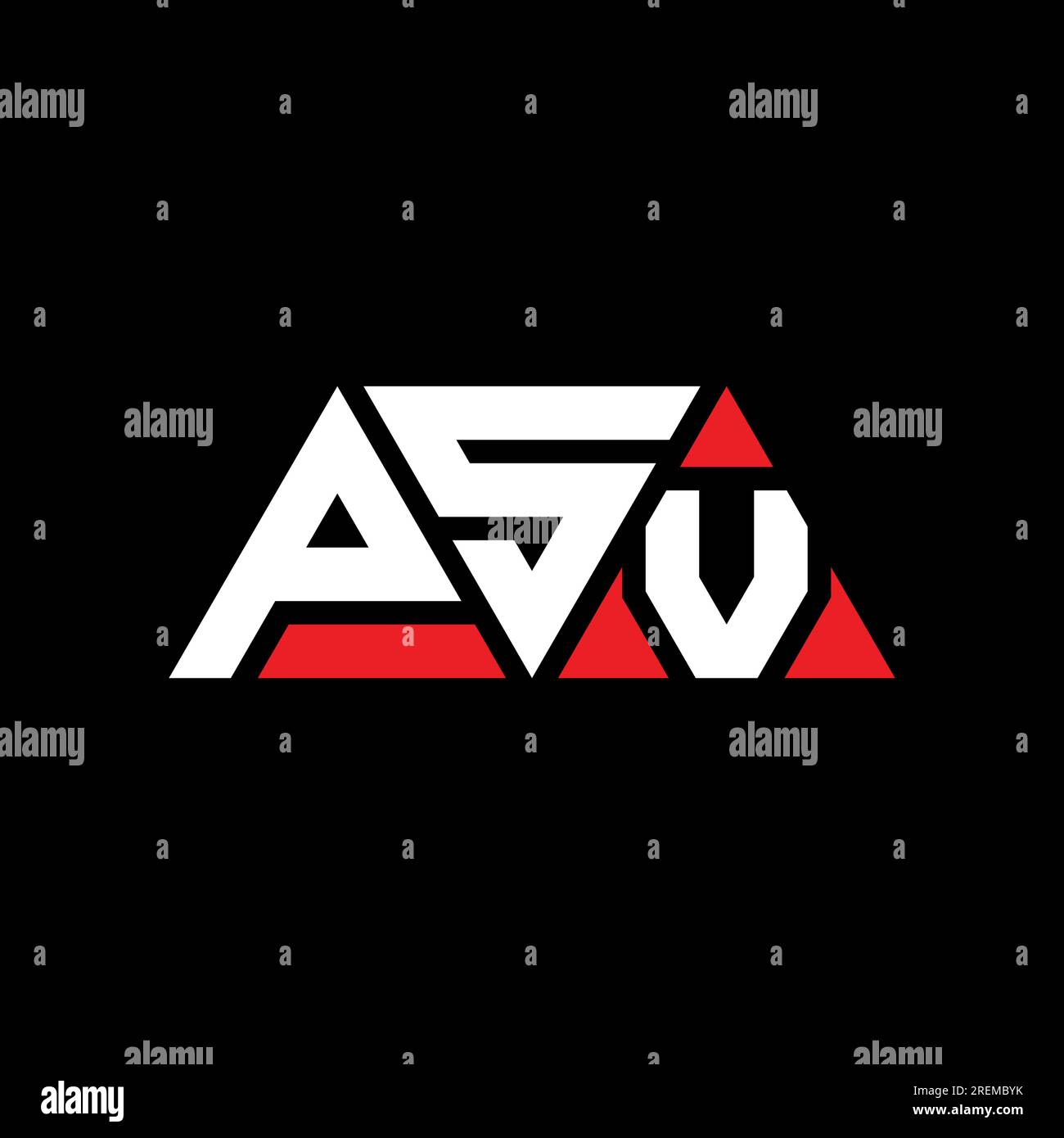 PSV triangle letter logo design with triangle shape. PSV triangle logo ...