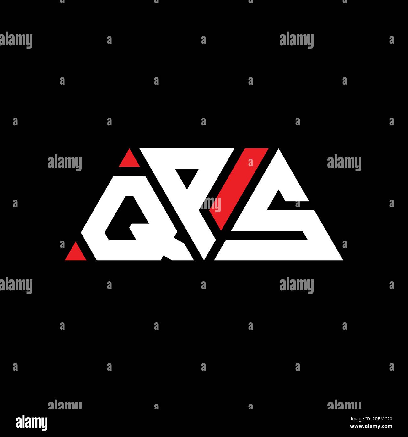 QPS triangle letter logo design with triangle shape. QPS triangle logo ...