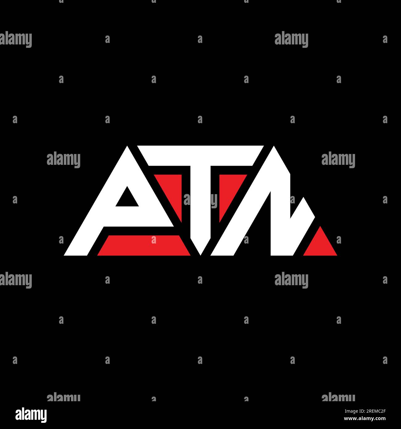 PTN triangle letter logo design with triangle shape. PTN triangle logo ...