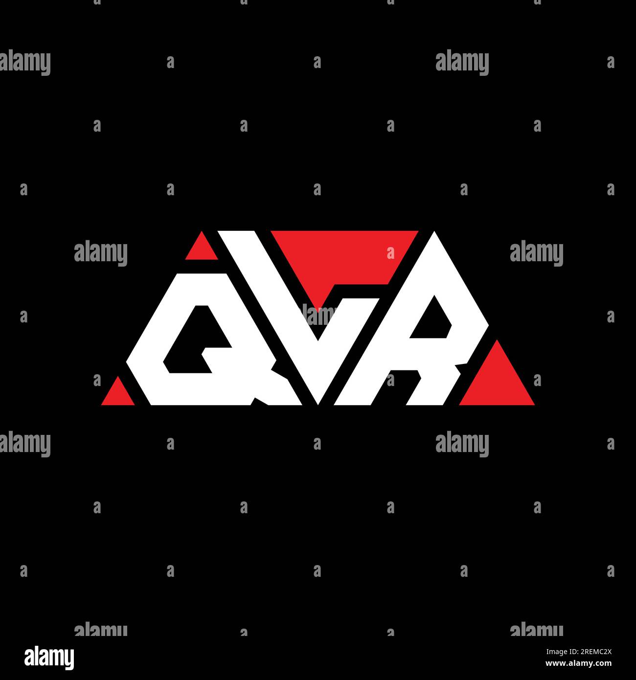 QLR triangle letter logo design with triangle shape. QLR triangle logo ...
