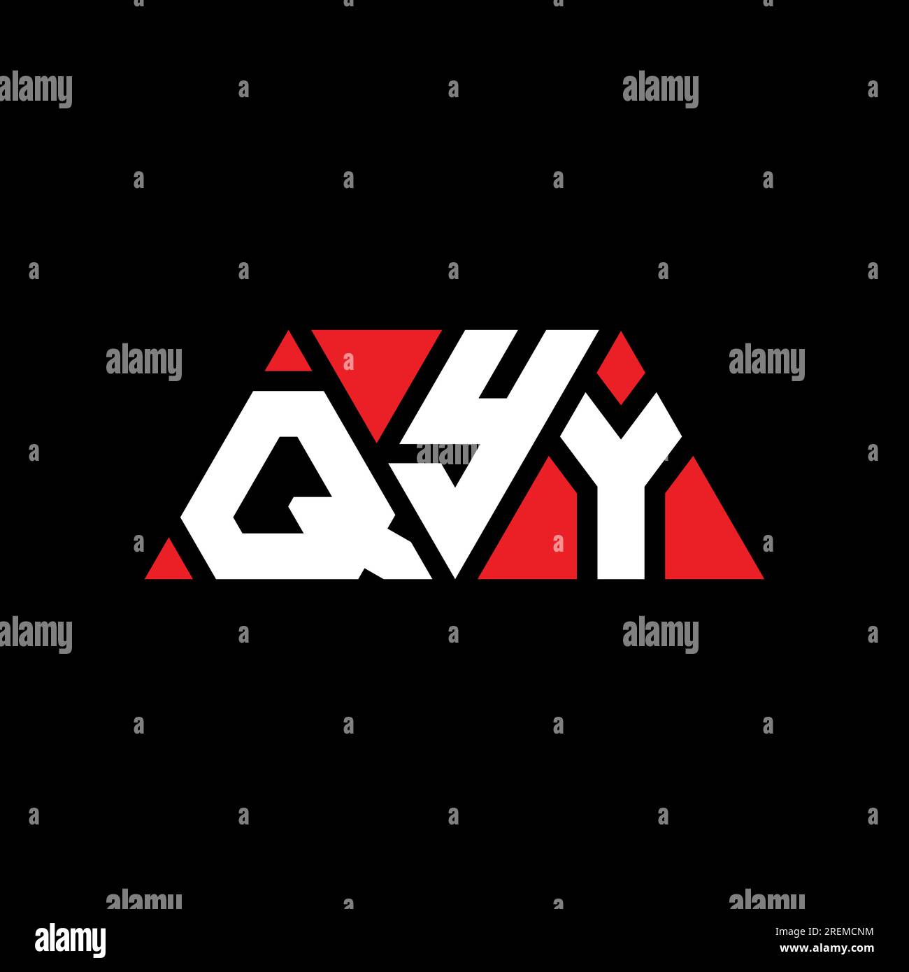 QYY triangle letter logo design with triangle shape. QYY triangle logo ...