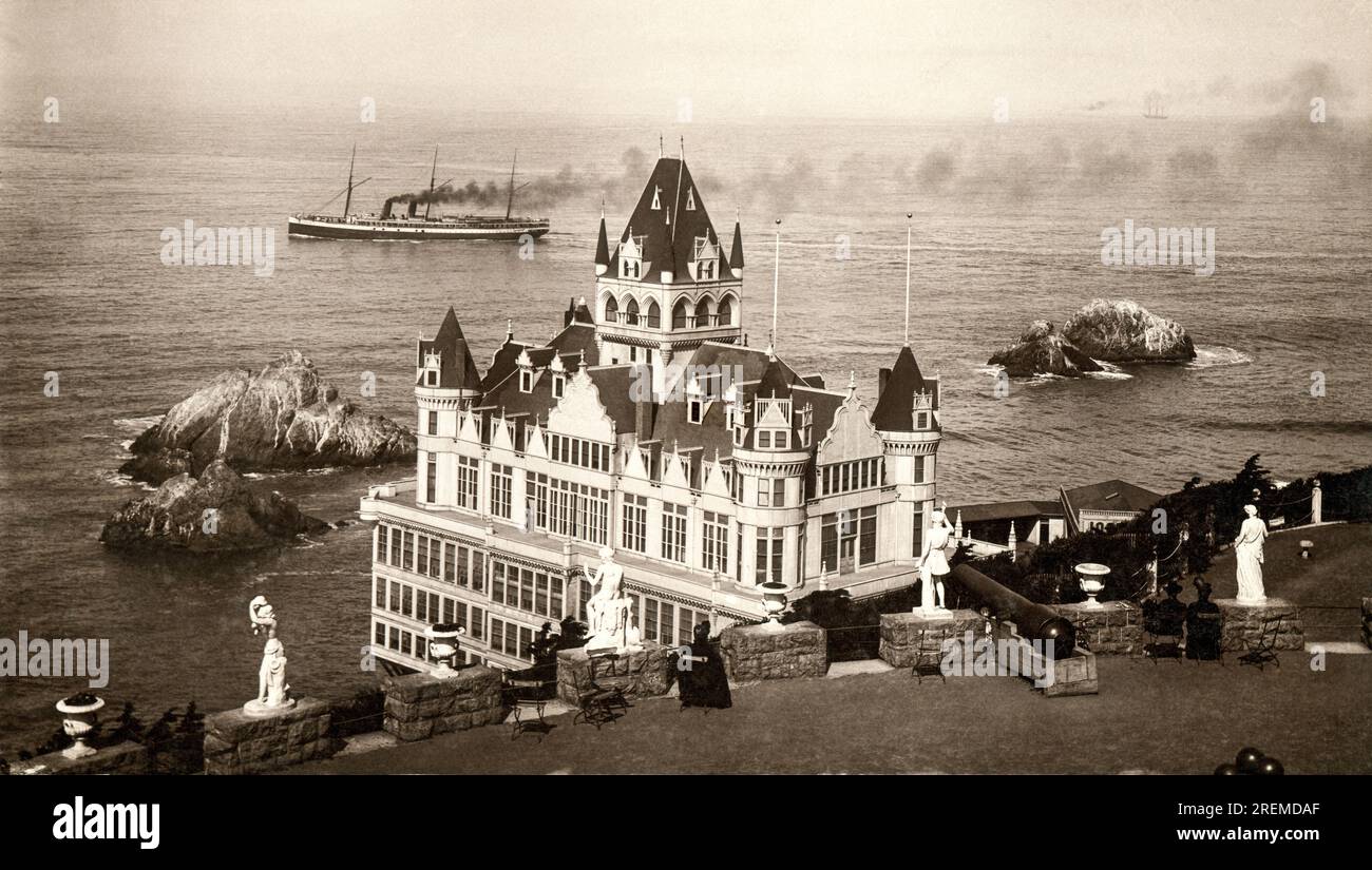 San Francisco, California c. 1899 The Cliff House at the very western ...