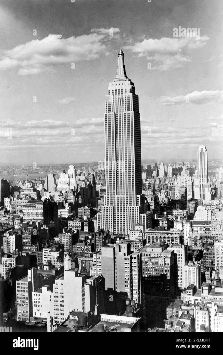 New York, New York: c. 1950 The World's tallest building continues to ...