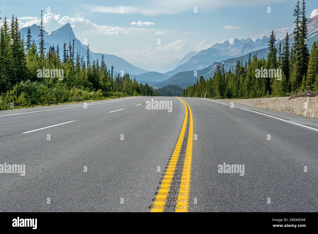 Icefields Parkway is a 232 km stretch of double-lane highway winding ...
