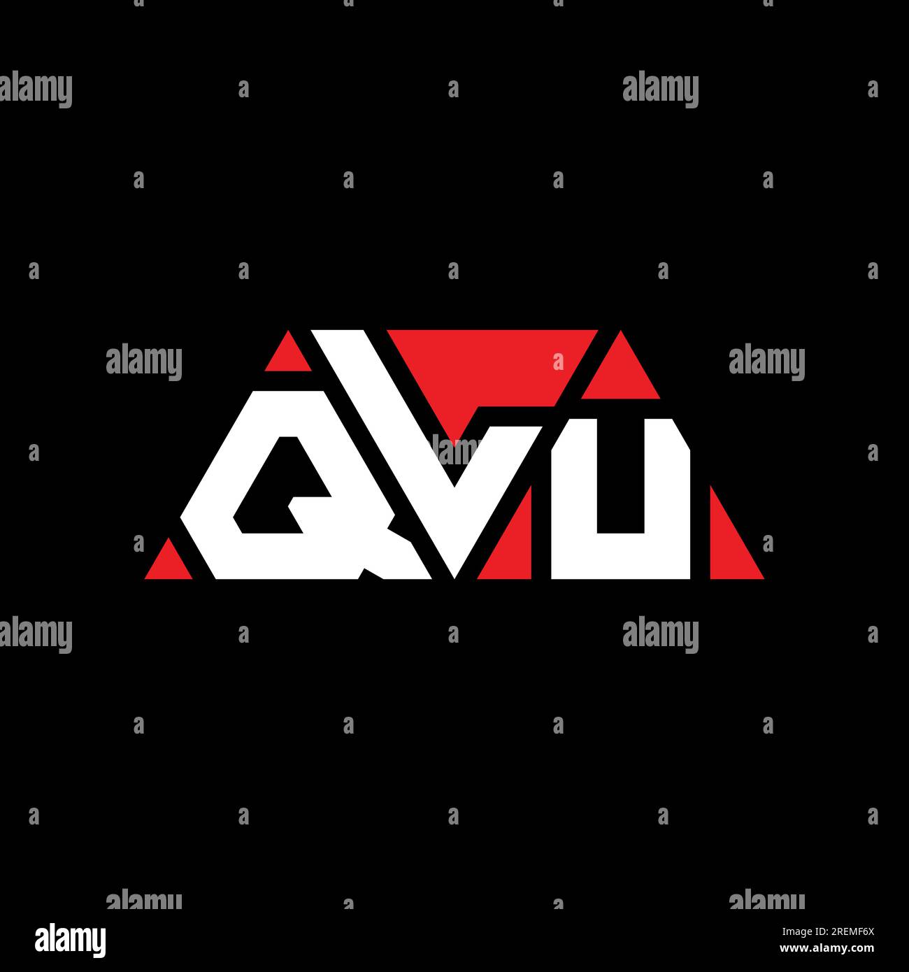 QLU triangle letter logo design with triangle shape. QLU triangle logo ...