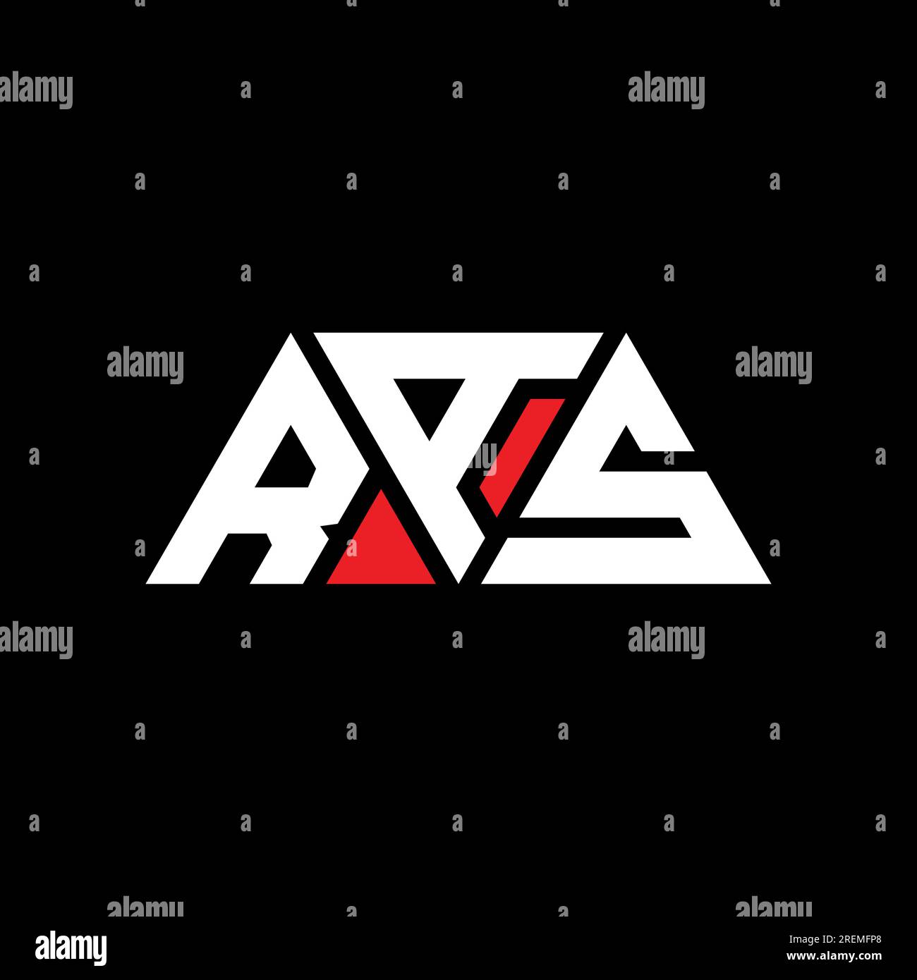 RAS triangle letter logo design with triangle shape. RAS triangle logo design monogram. RAS ...