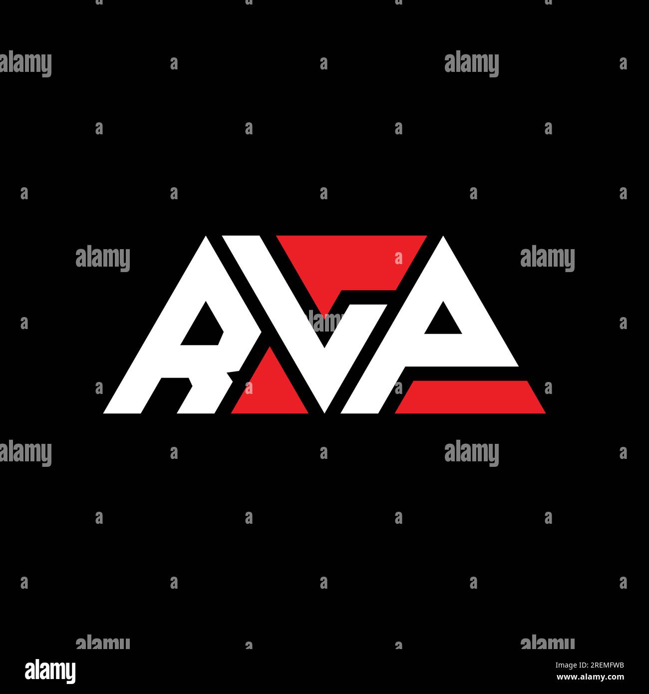 RLP triangle letter logo design with triangle shape. RLP triangle logo ...