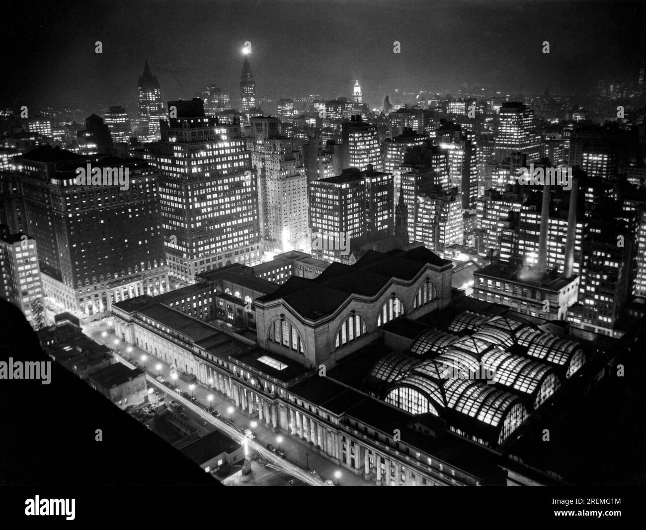 New York, New York: c. 1940 New York's famed Penn Station as seen from ... New York, New York: c. 1940 New York's famed Penn Station as seen from ...