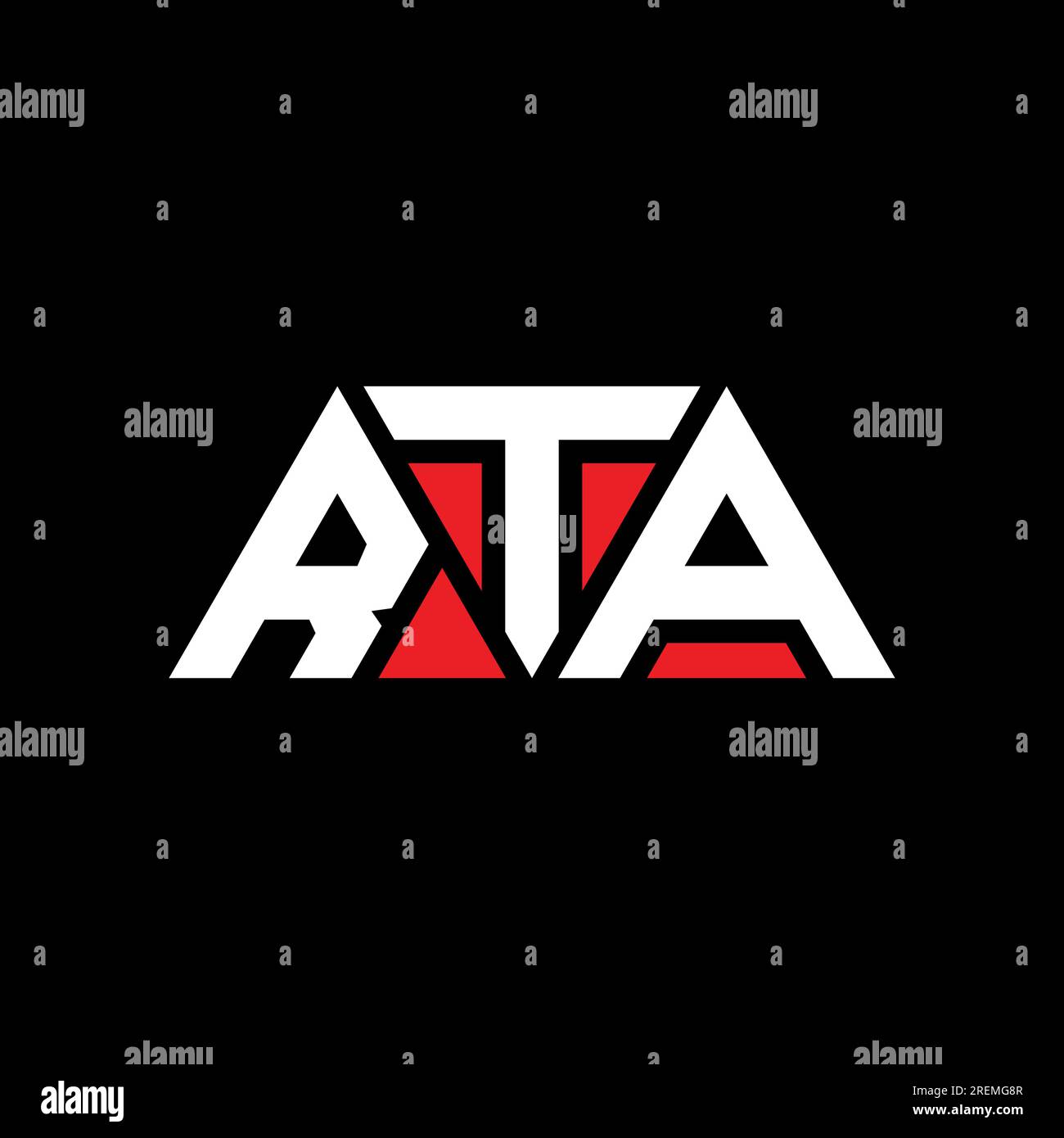 RTA triangle letter logo design with triangle shape. RTA triangle logo ... RTA triangle letter logo design with triangle shape. RTA triangle logo ...