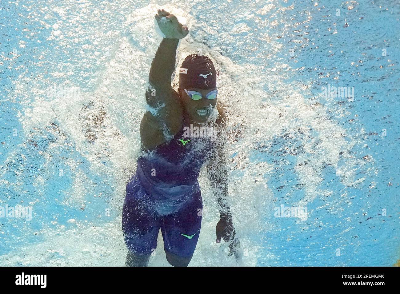 Cherelle Thompson, of Trinidad and Tobago, competes in a women's 50 ...