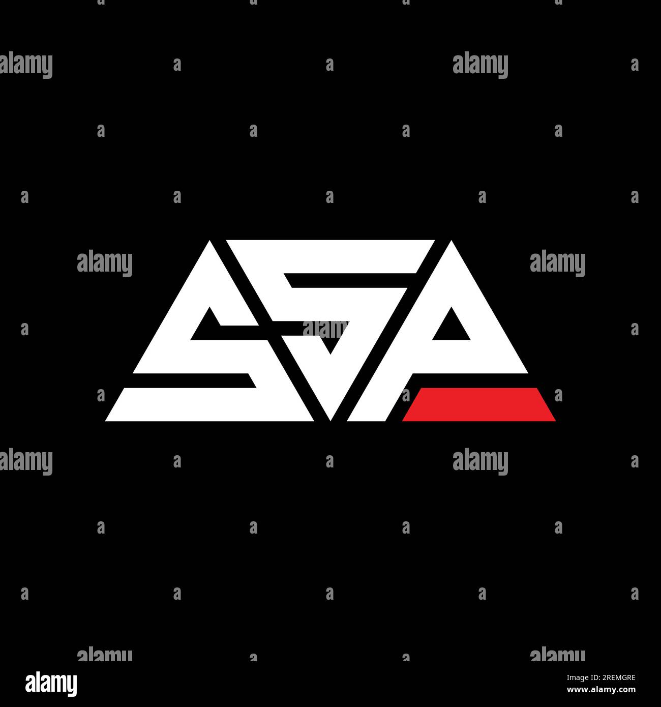 SSP triangle letter logo design with triangle shape. SSP triangle logo ...
