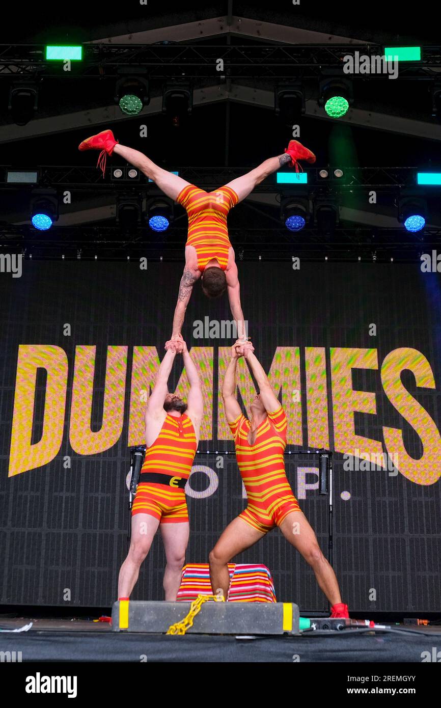 Lulworth, UK. 28th July, 2023. Top, Simon Wright, l -r Jamie Bretman ...