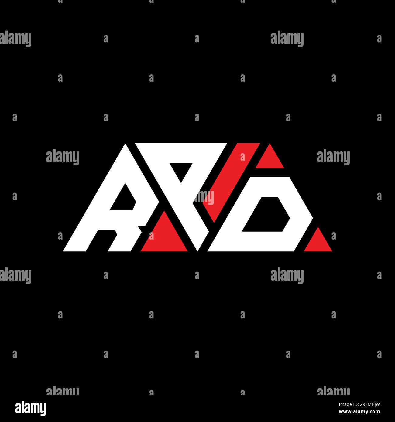 RPD triangle letter logo design with triangle shape. RPD triangle logo ...