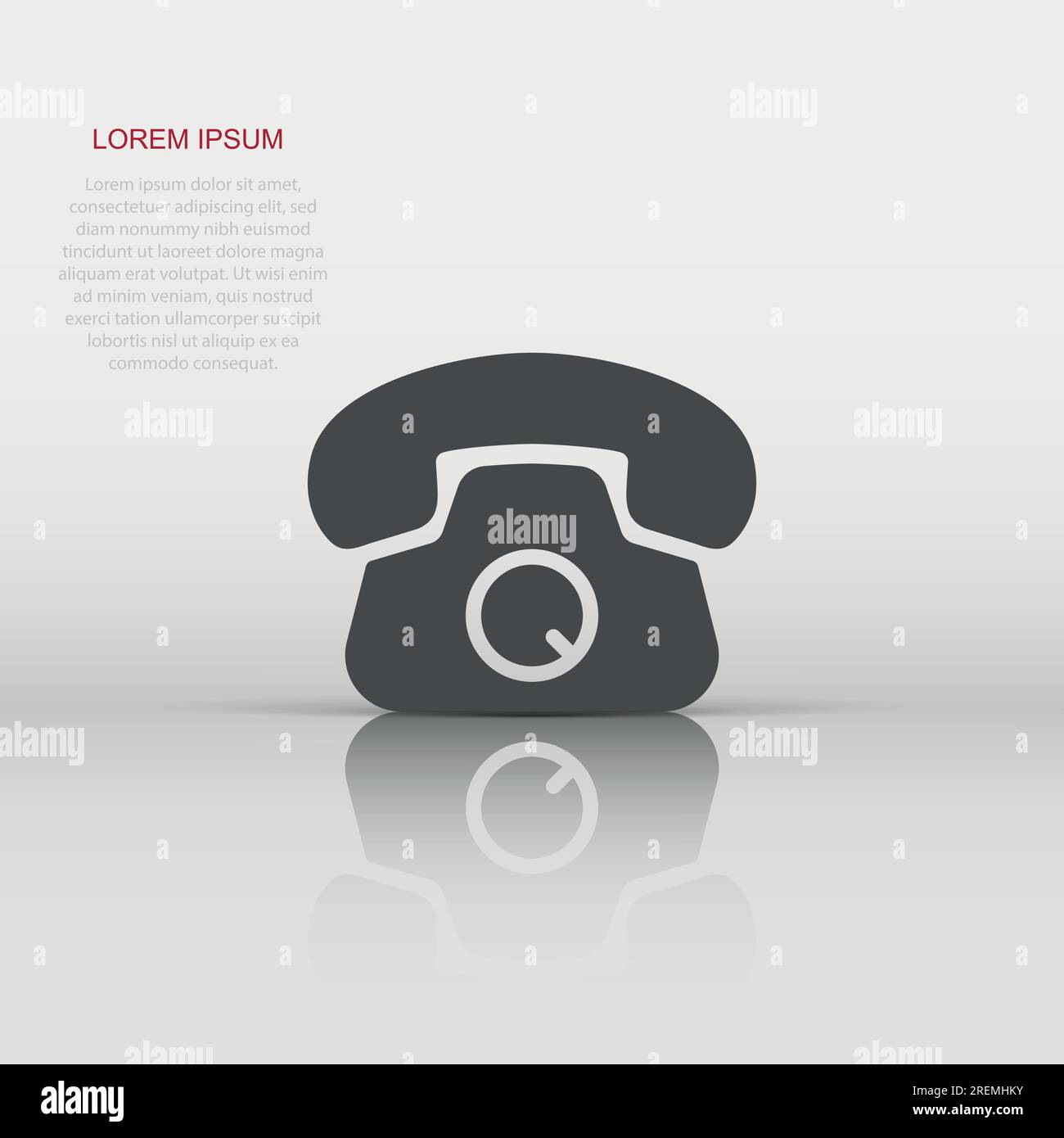 Mobile Phone Icon In Flat Style Telephone Talk Vector Illustration On White Isolated Background