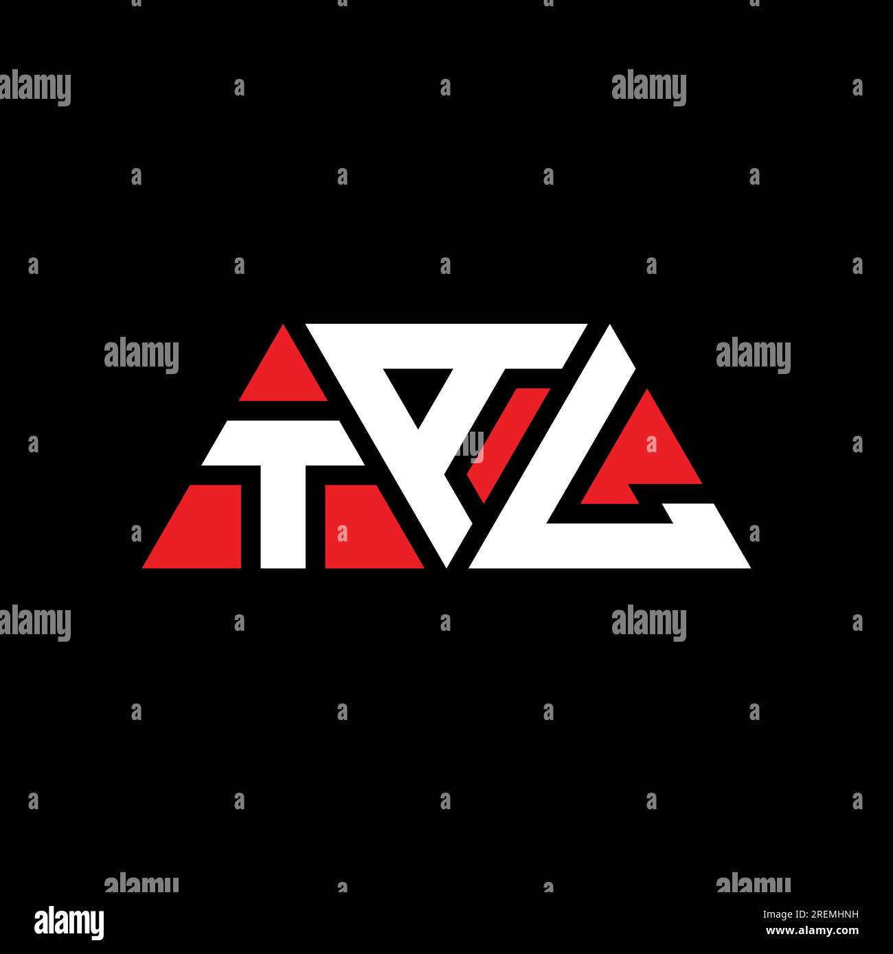 TAL triangle letter logo design with triangle shape. TAL triangle logo ...
