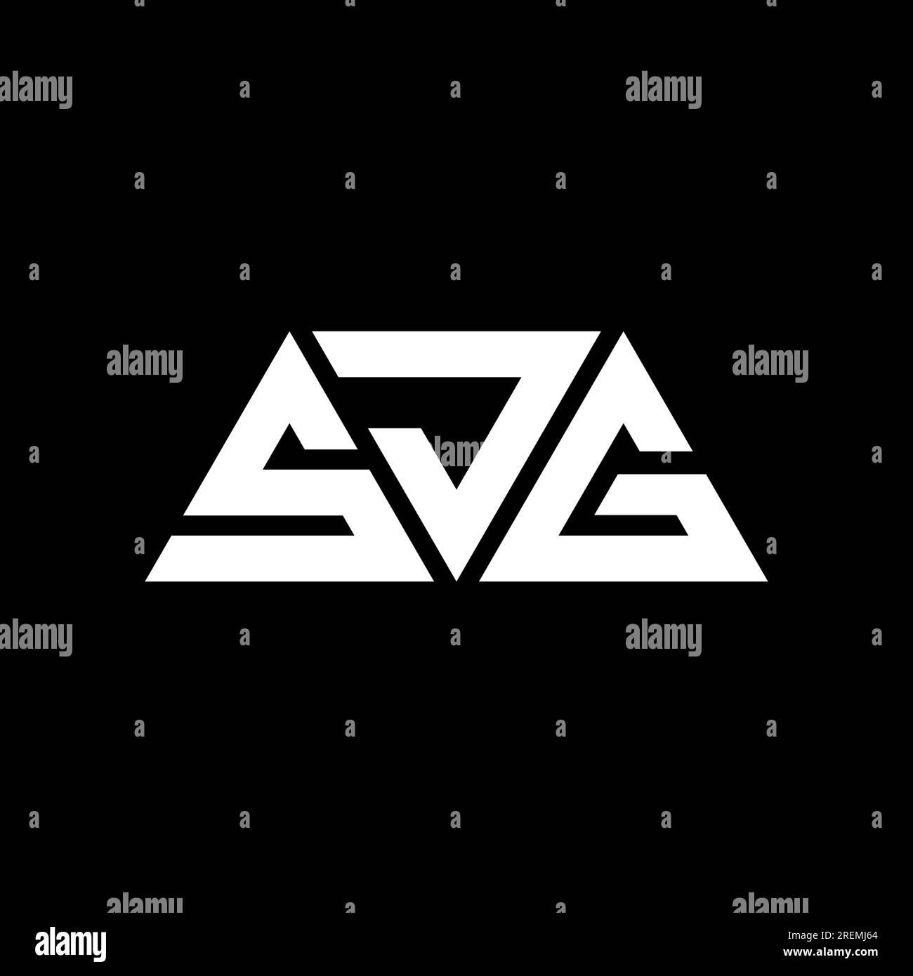 Sjg Triangle Letter Logo Design With Triangle Shape Sjg Triangle Logo Design Monogram Sjg