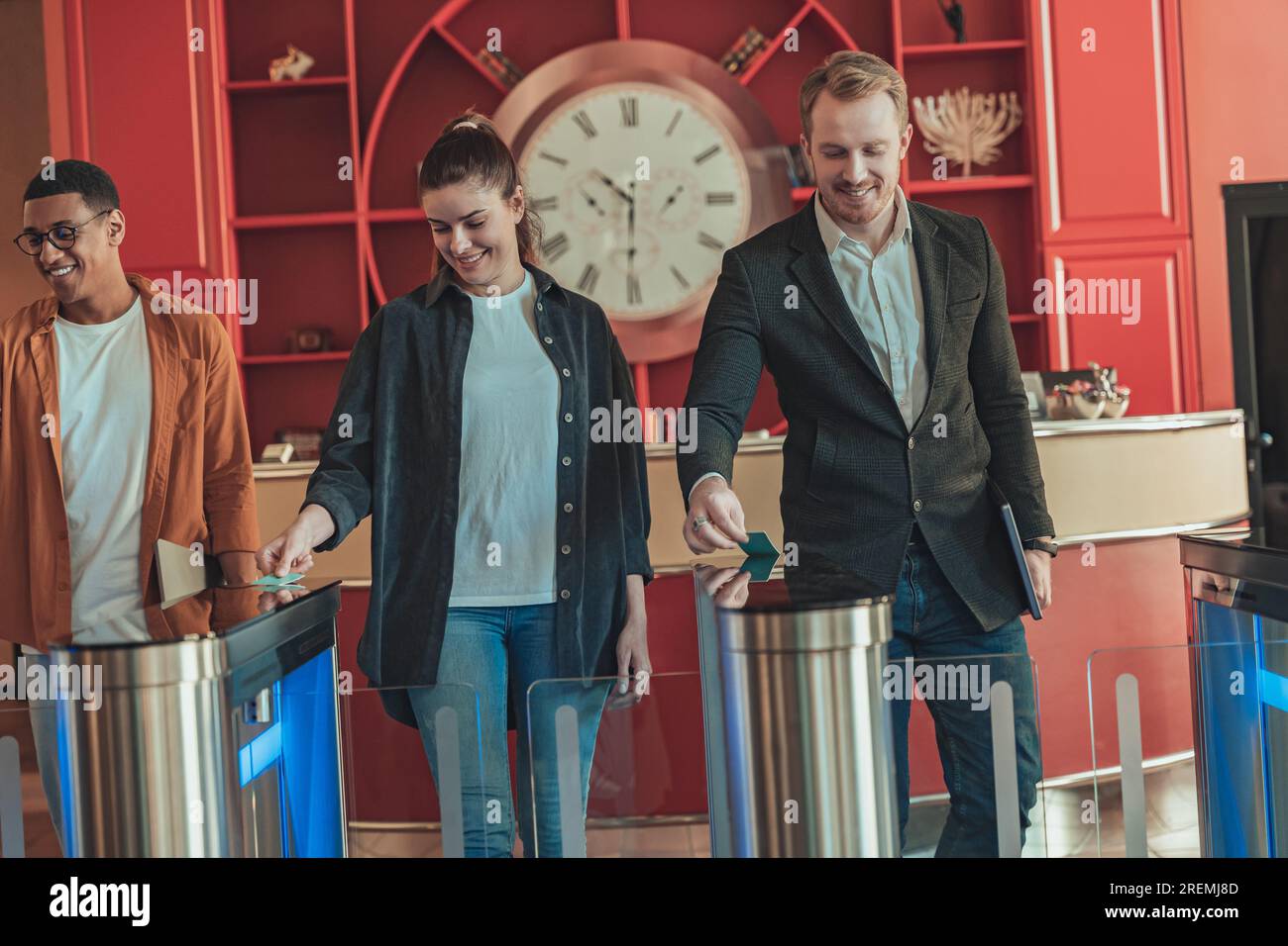 Office entrance gate hi-res stock photography and images - Alamy