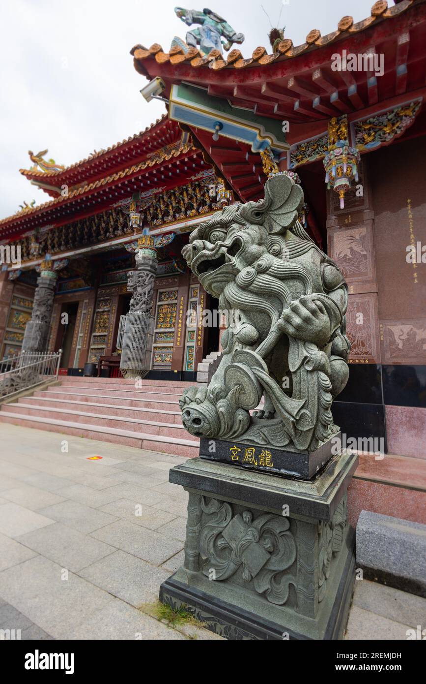 Sun Moon Lake, Taiwan - May 24, 2023: The enchanting Wenwu Temple at ...