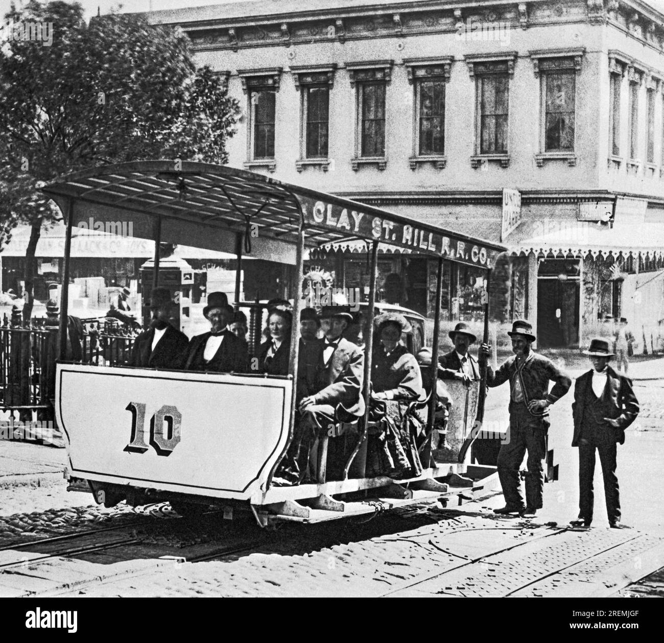Cable car san francisco clay street hi-res stock photography and images ...