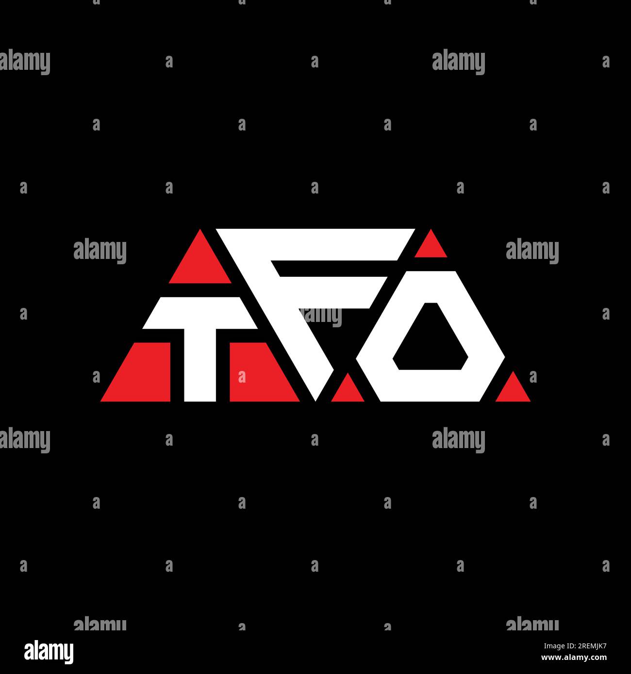 TFO triangle letter logo design with triangle shape. TFO triangle logo ...