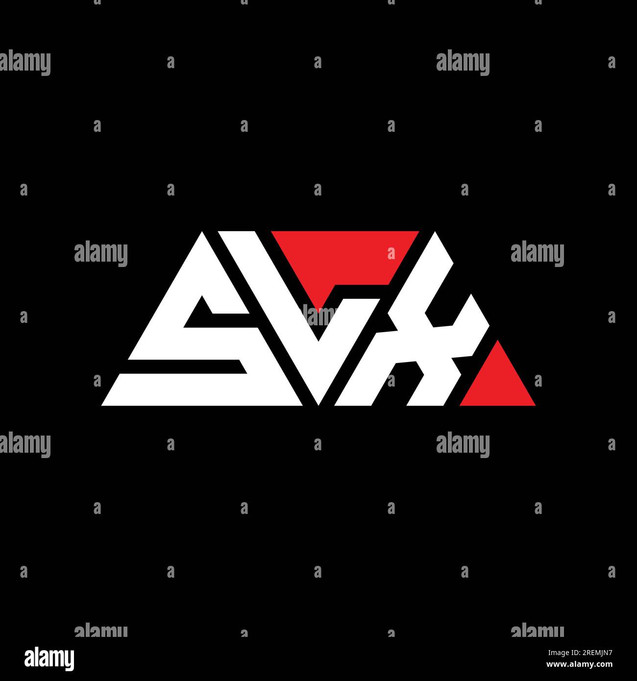 SLX triangle letter logo design with triangle shape. SLX triangle logo ...