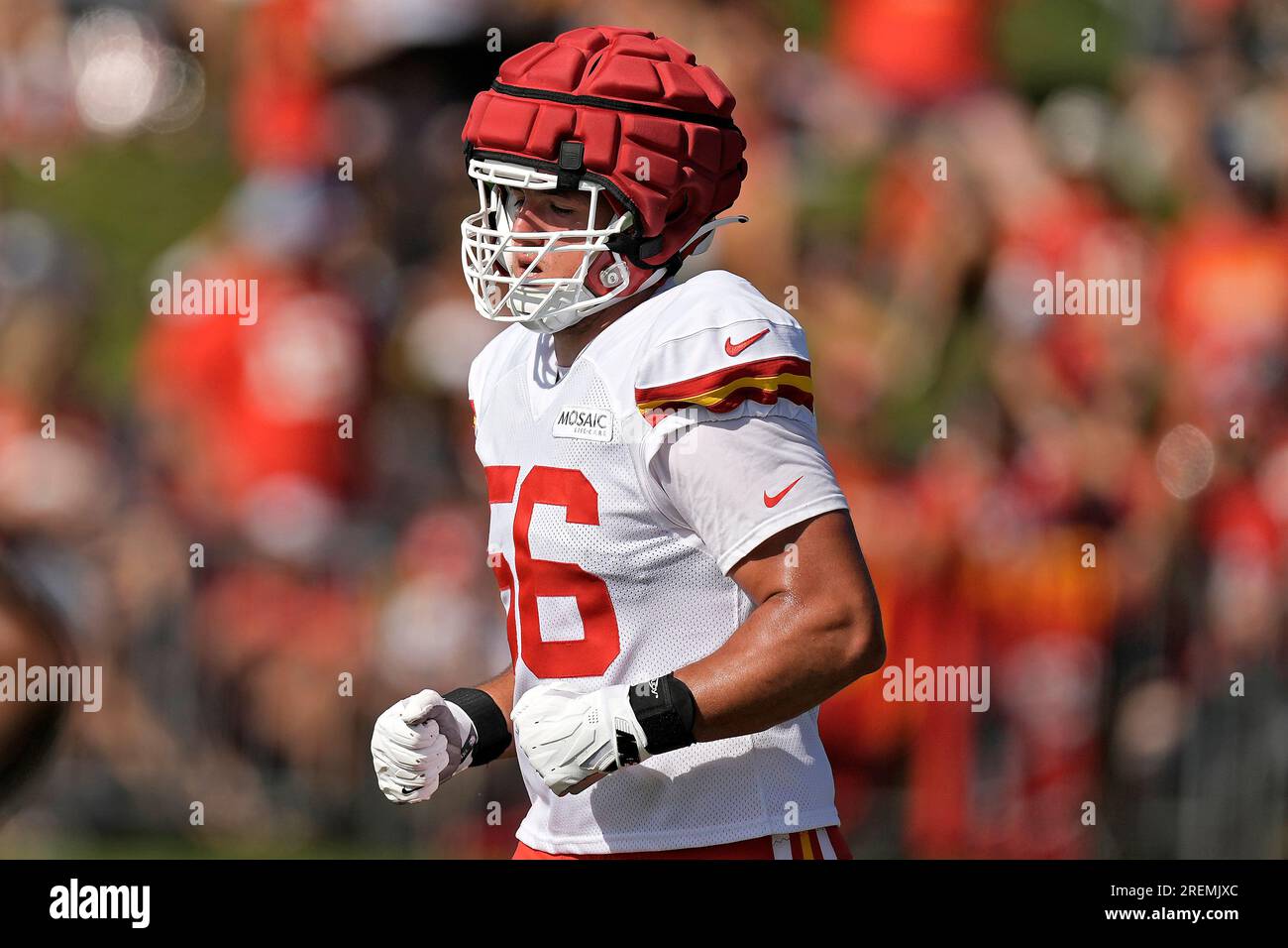 Kansas City Chiefs defensive end George Karlaftis runs during NFL ...
