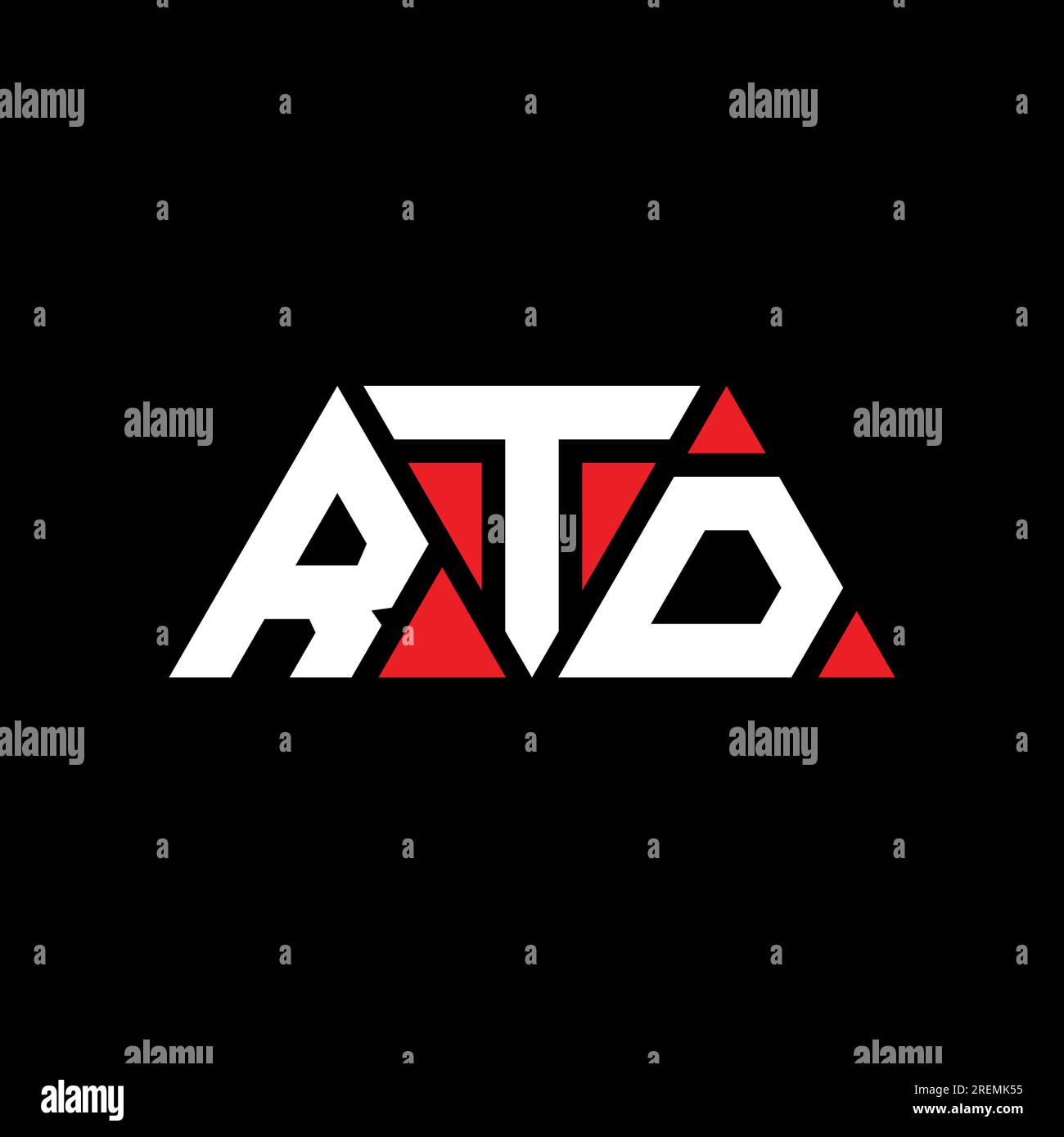 RTD triangle letter logo design with triangle shape. RTD triangle logo ...
