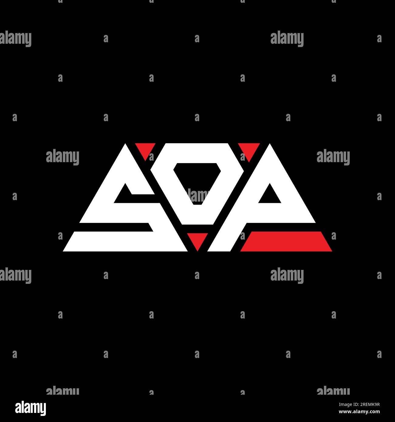 SOP triangle letter logo design with triangle shape. SOP triangle logo ...