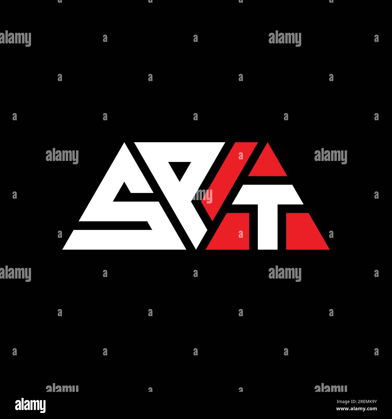 SPT triangle letter logo design with triangle shape. SPT triangle logo ...
