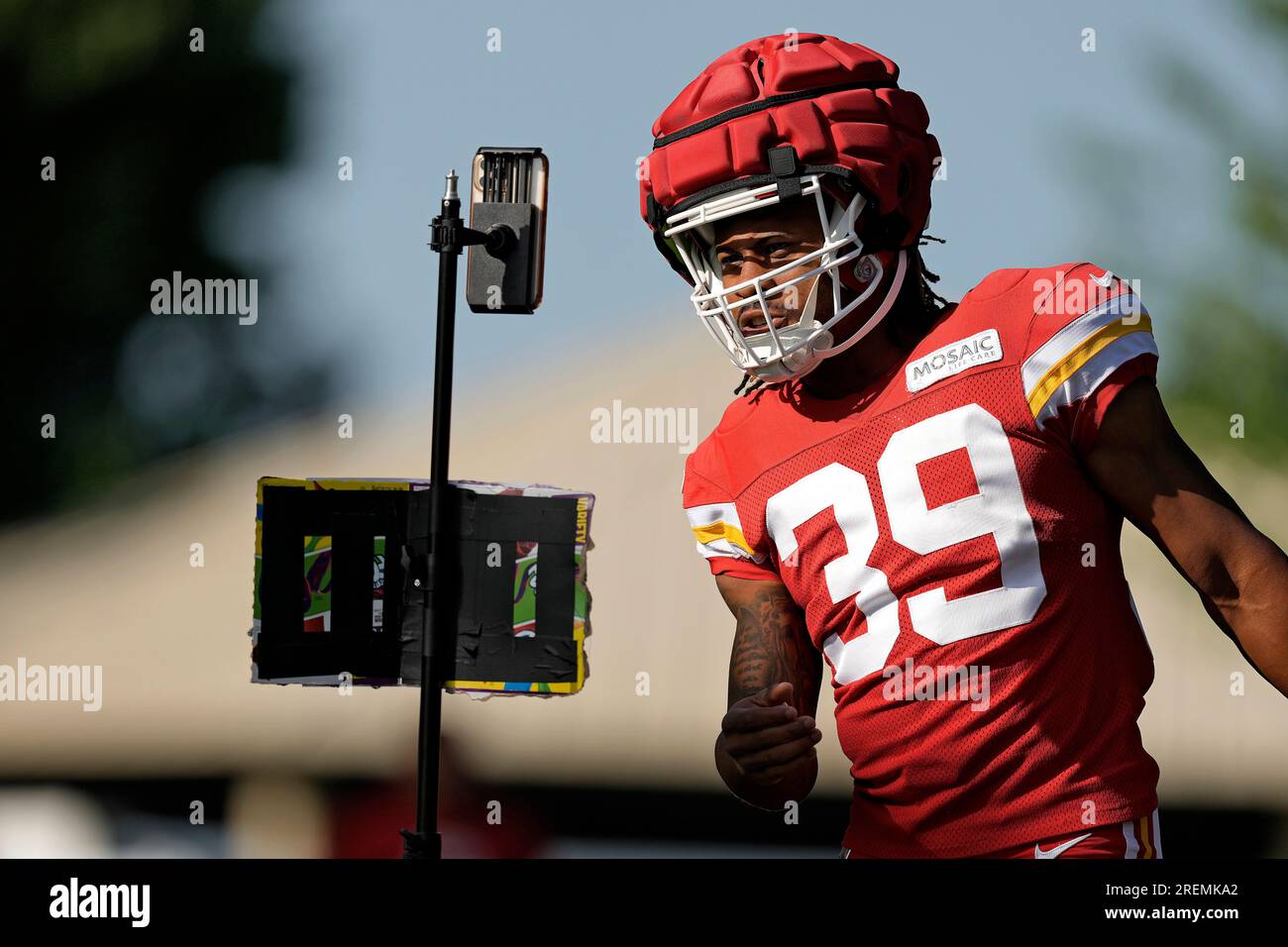 Kansas City Chiefs wide receiver Jerrion Ealy arrives at NFL football ...