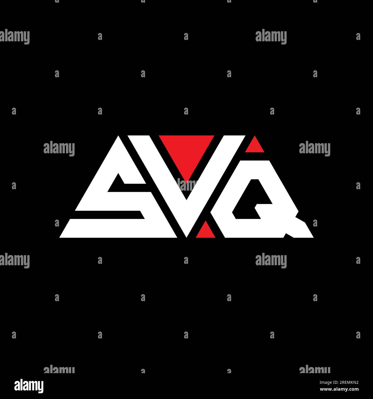 SVQ triangle letter logo design with triangle shape. SVQ triangle logo ...