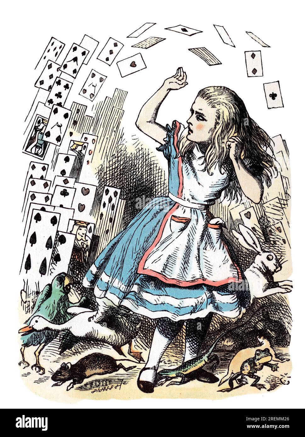 Alice In Wonderland Illustrasjoner Dronning Alice In Wonderland