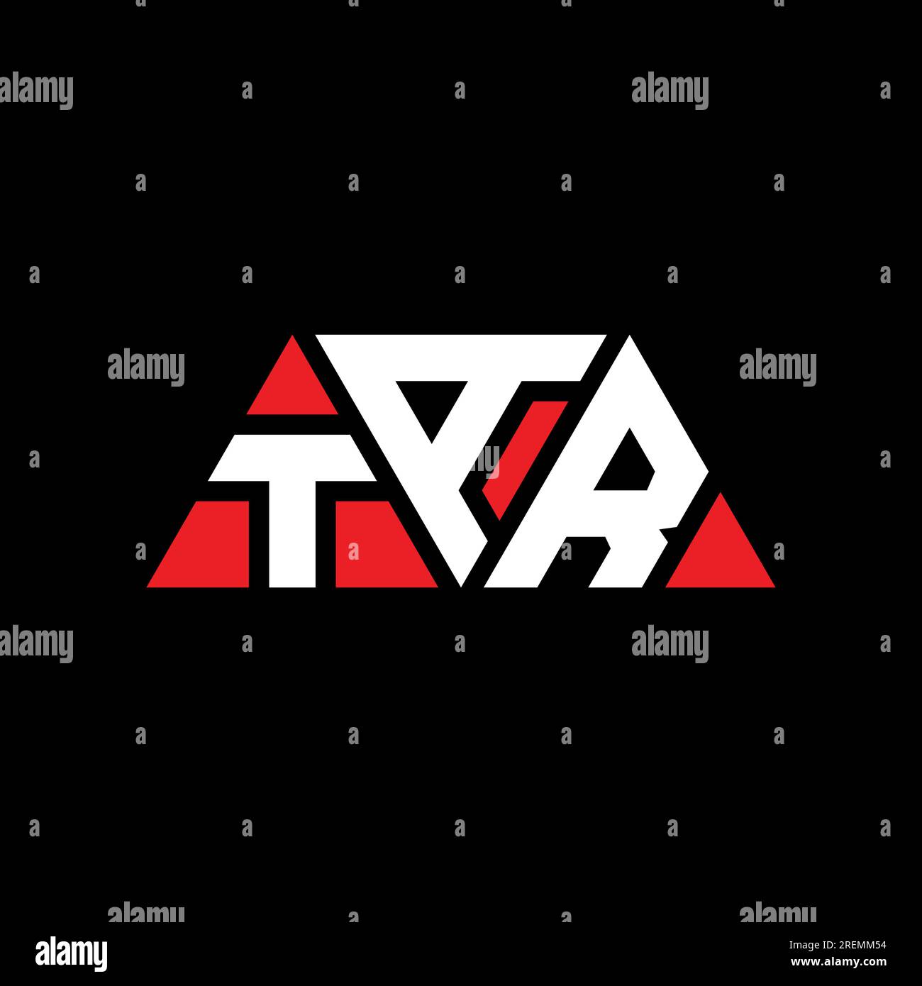 TAR triangle letter logo design with triangle shape. TAR triangle logo ...