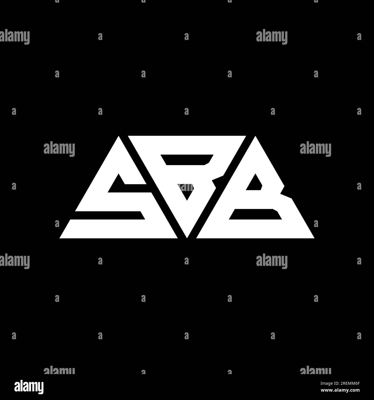 SBB triangle letter logo design with triangle shape. SBB triangle logo ...