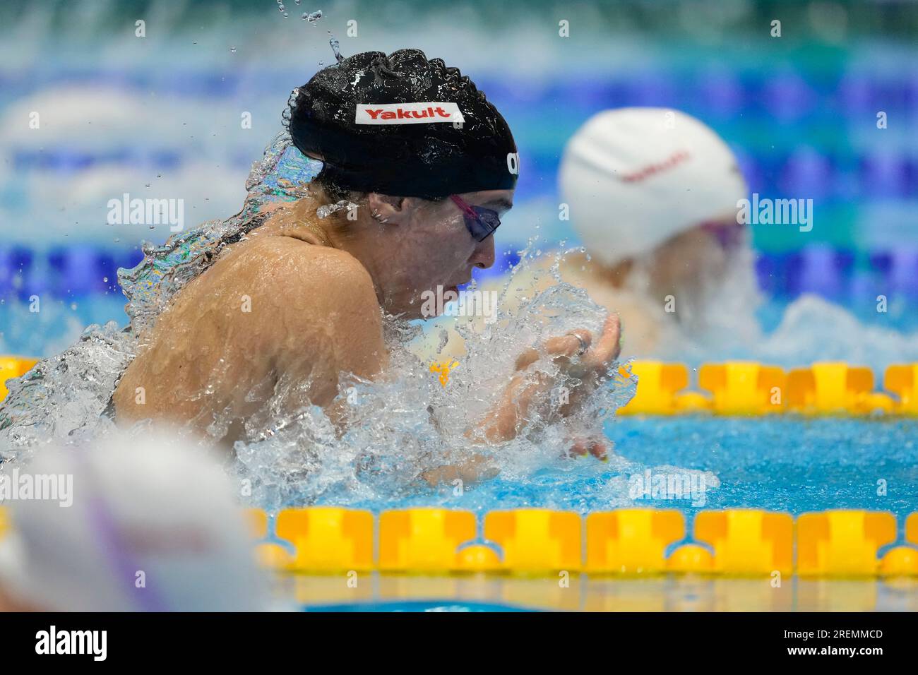 Lydia Jacoby of the U.S. competes during the women's 50m breaststroke ...