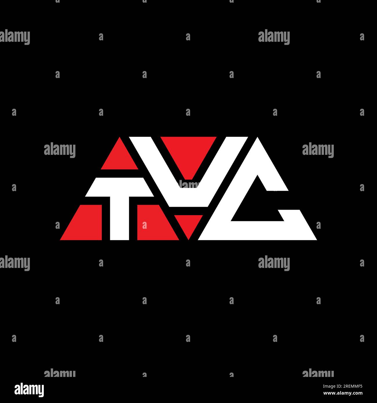 TUC triangle letter logo design with triangle shape. TUC triangle logo ...