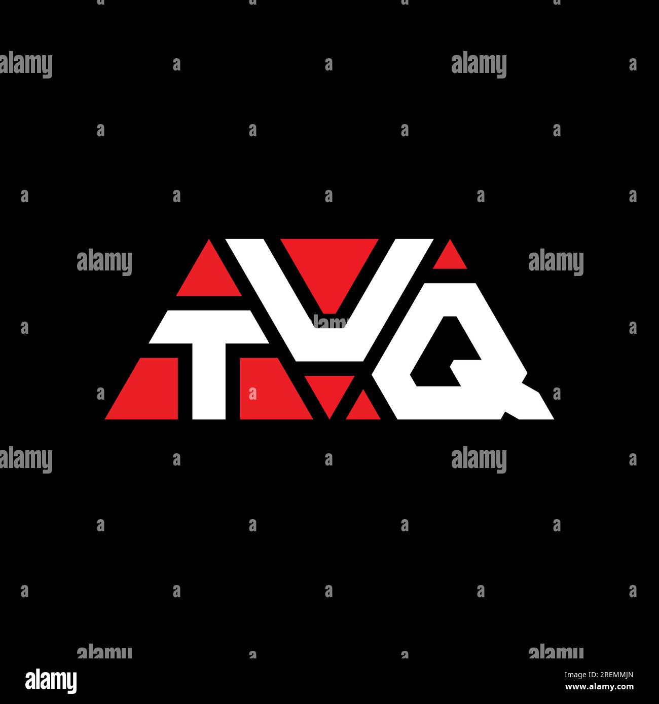 TUQ triangle letter logo design with triangle shape. TUQ triangle logo ...