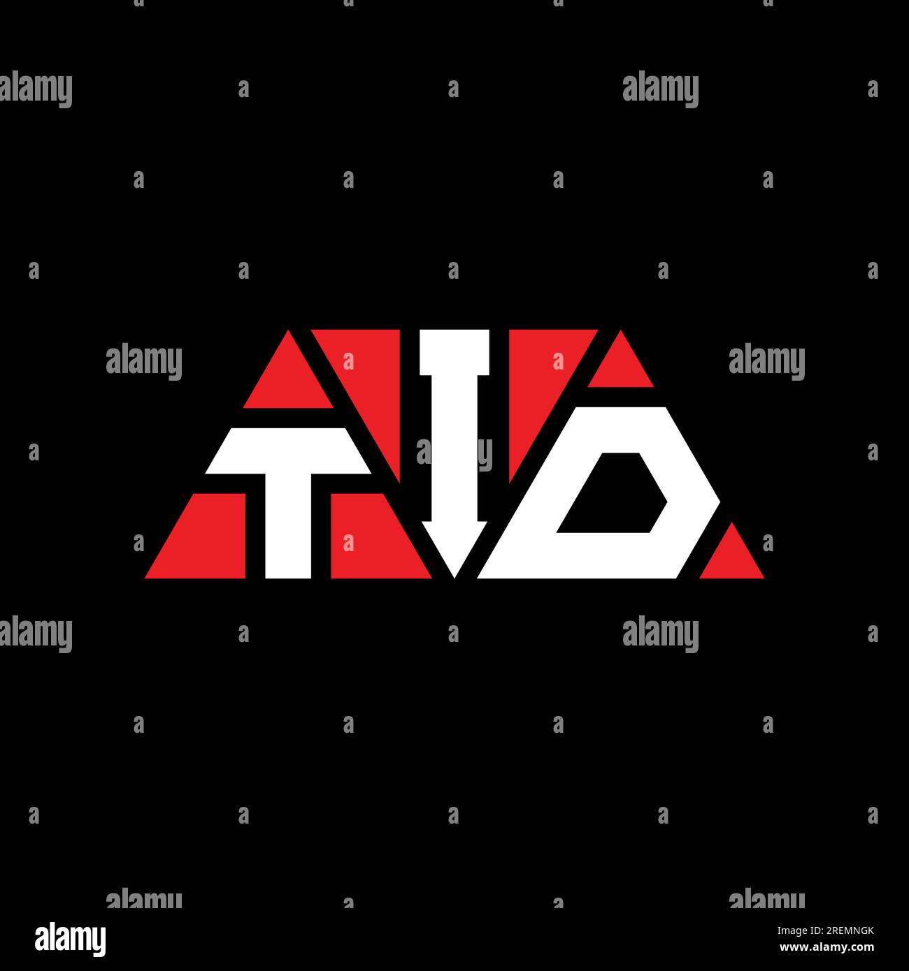 TID triangle letter logo design with triangle shape. TID triangle logo ...